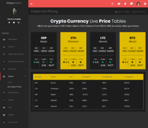Crypto Dark Bootstrap Admin Templates