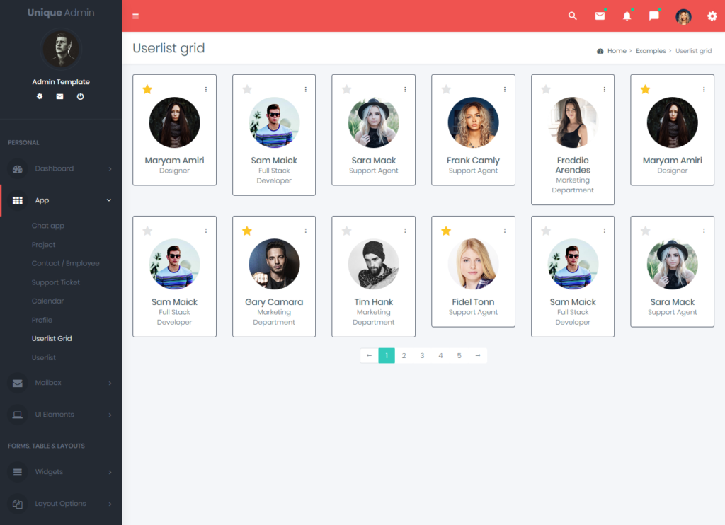 Unique - Bootstrap Admin Templates & Dashboard