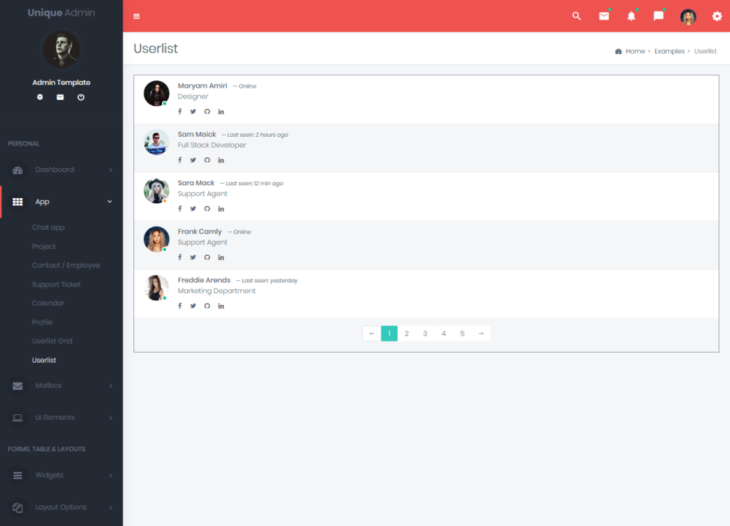 Unique - Bootstrap Admin Templates & Dashboard