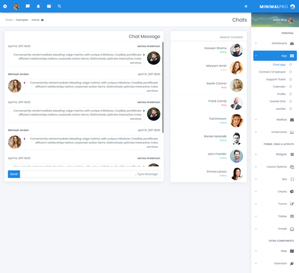 MinimalPro RTL Dashboard - Bootstrap Admin Template
