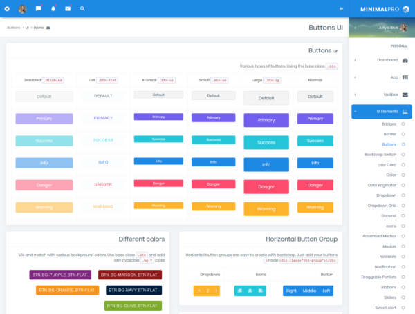 MinimalPro RTL Dashboard - Bootstrap Admin Template