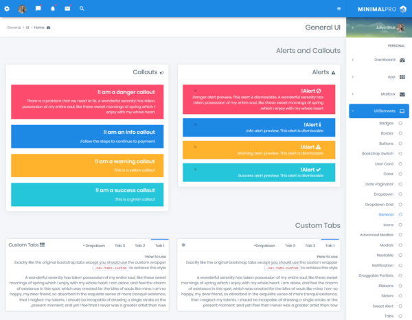 MinimalPro RTL Dashboard - Bootstrap Admin Template