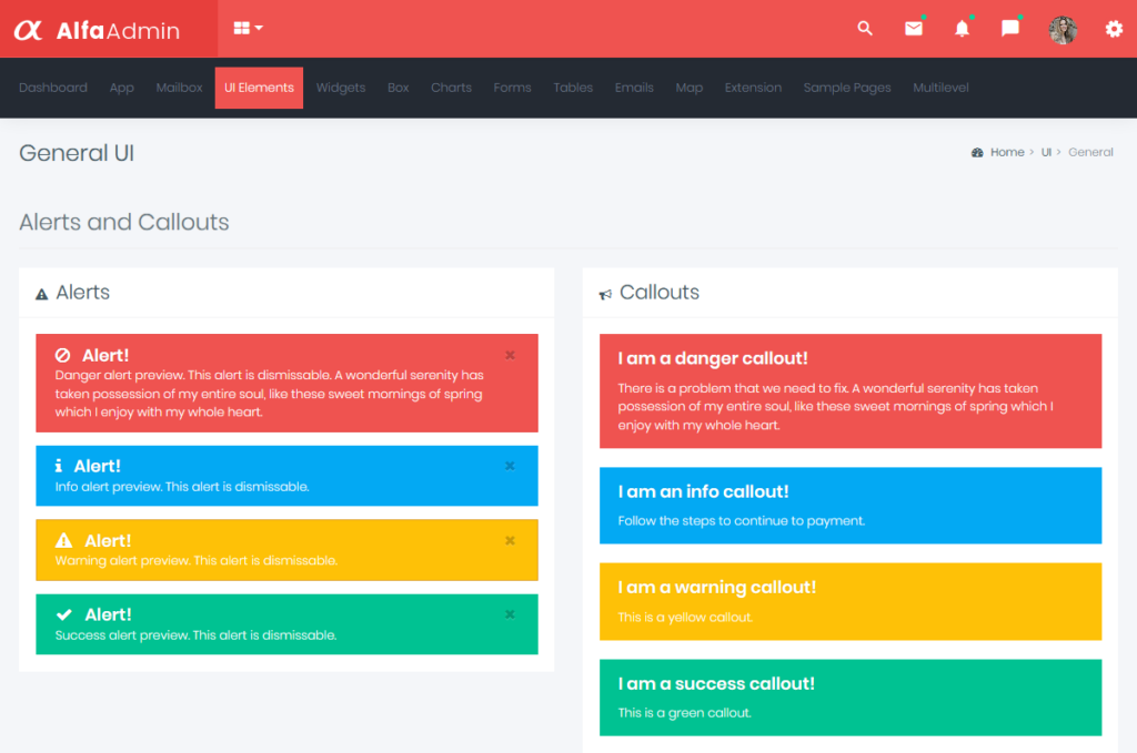 Alfa Horizontal Boxed – Bootstrap Admin Templates
