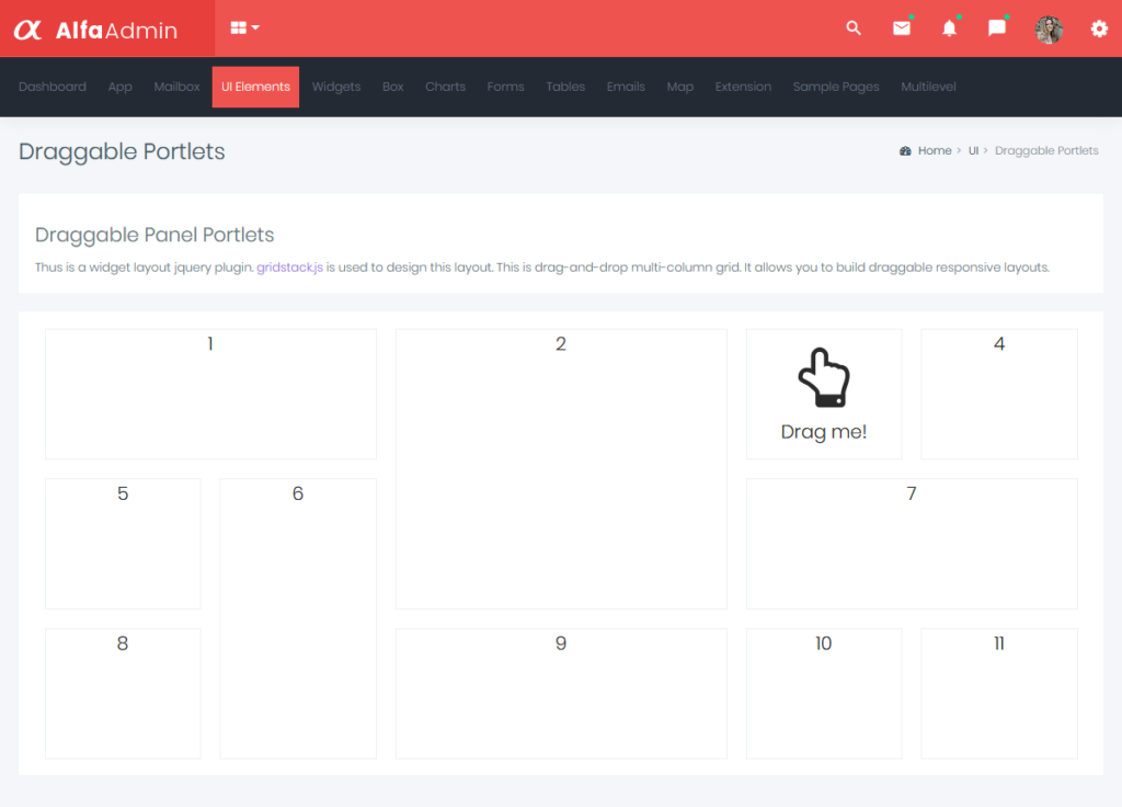 Alfa Horizontal Boxed – Bootstrap Admin Templates