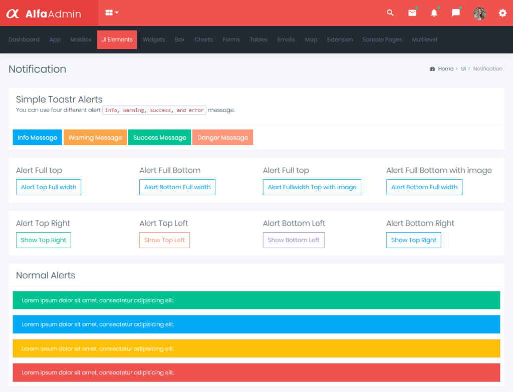 Alfa Horizontal Boxed – Bootstrap Admin Templates
