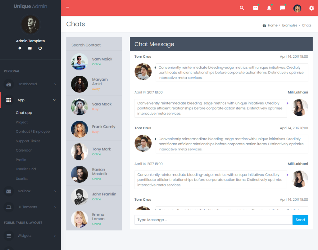 Unique Analytical – Responsive Bootstrap Admin Templates