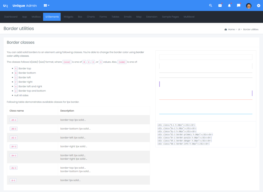 Unique Horizontal Nav - Responsive Bootstrap Admin Templates