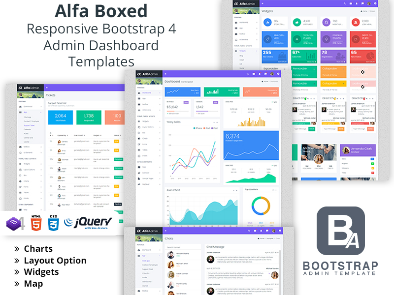 10+ Beautifully Designed Bootstrap Admin Templates For 2018
