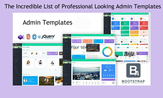 The Incredible List of Professional Looking Admin Templates Bootstrap ...