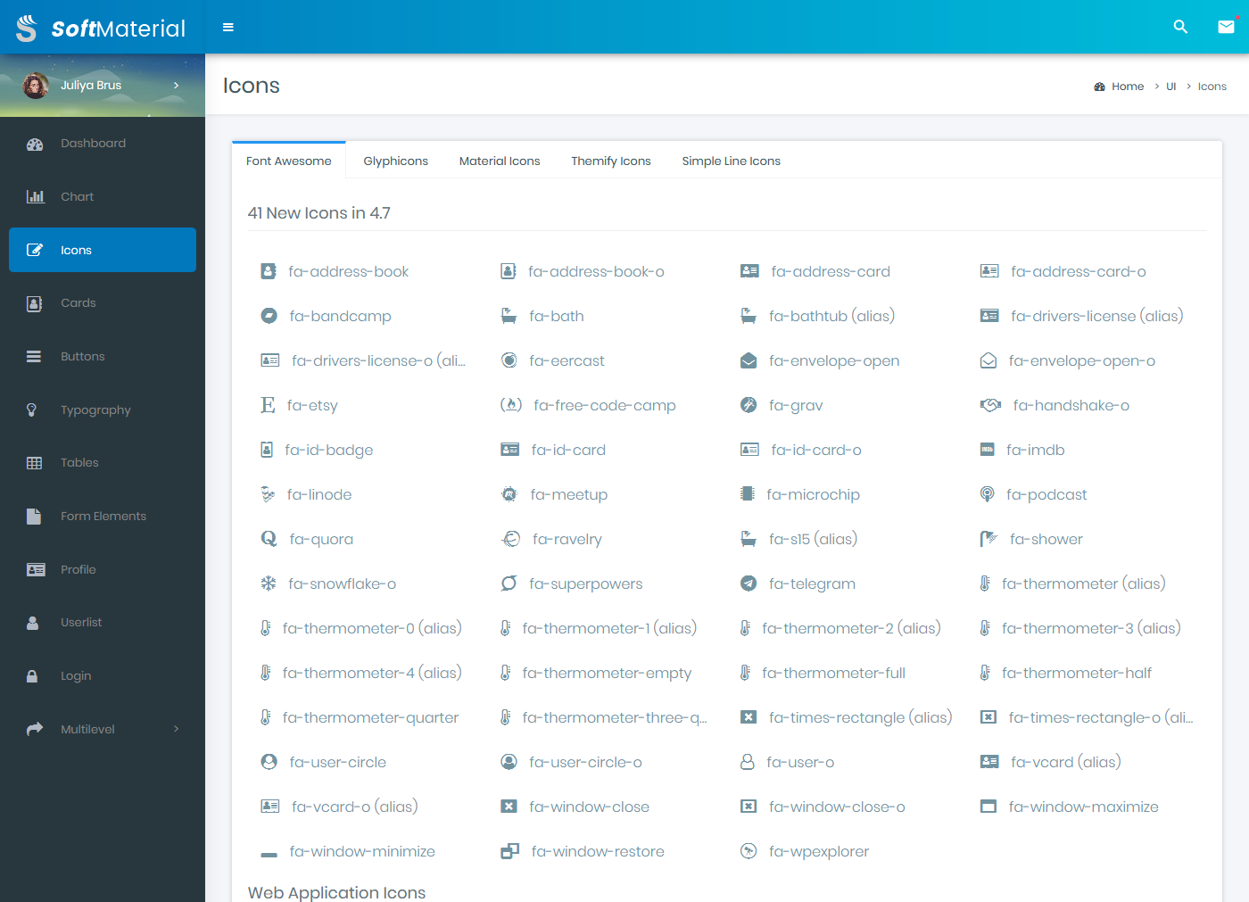 Free Soft Material Lite- Bootstrap Admin Templates Web Apps