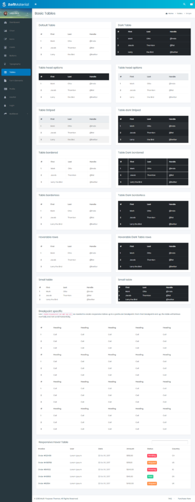 Free Soft Material Lite- Bootstrap Admin Templates Web Apps