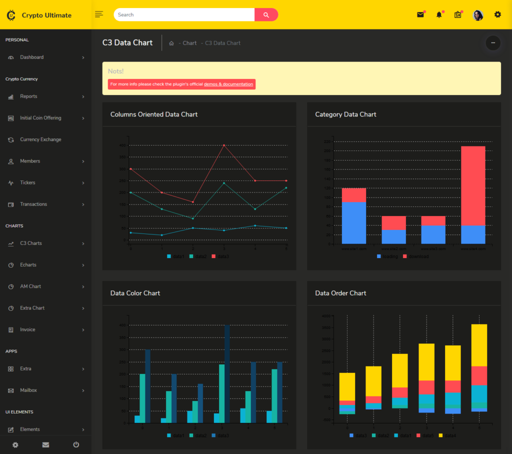 Crypto Admin Templates | Bootstrap Admin Template
