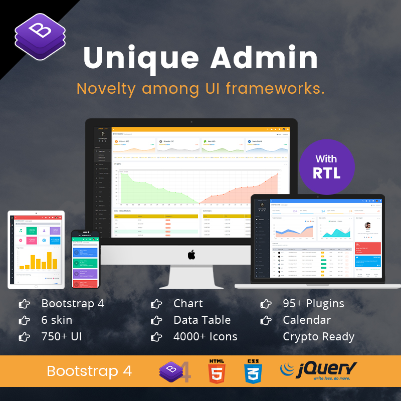 UniquePro Lite - Bootstrap Admin Templates & Web Apps Dashboards
