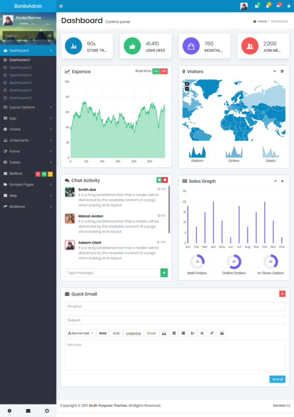 Bonito - Bootstrap Admin Web App With Admin Templates Bonito - Bootstrap Admin Web App With Admin Templates