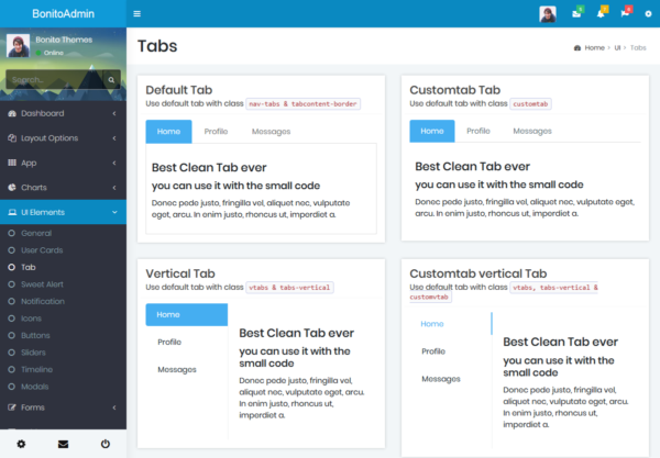 Bonito Lite - Responsive Bootstrap Admin Templates Bonito Lite - Responsive Bootstrap Admin Templates