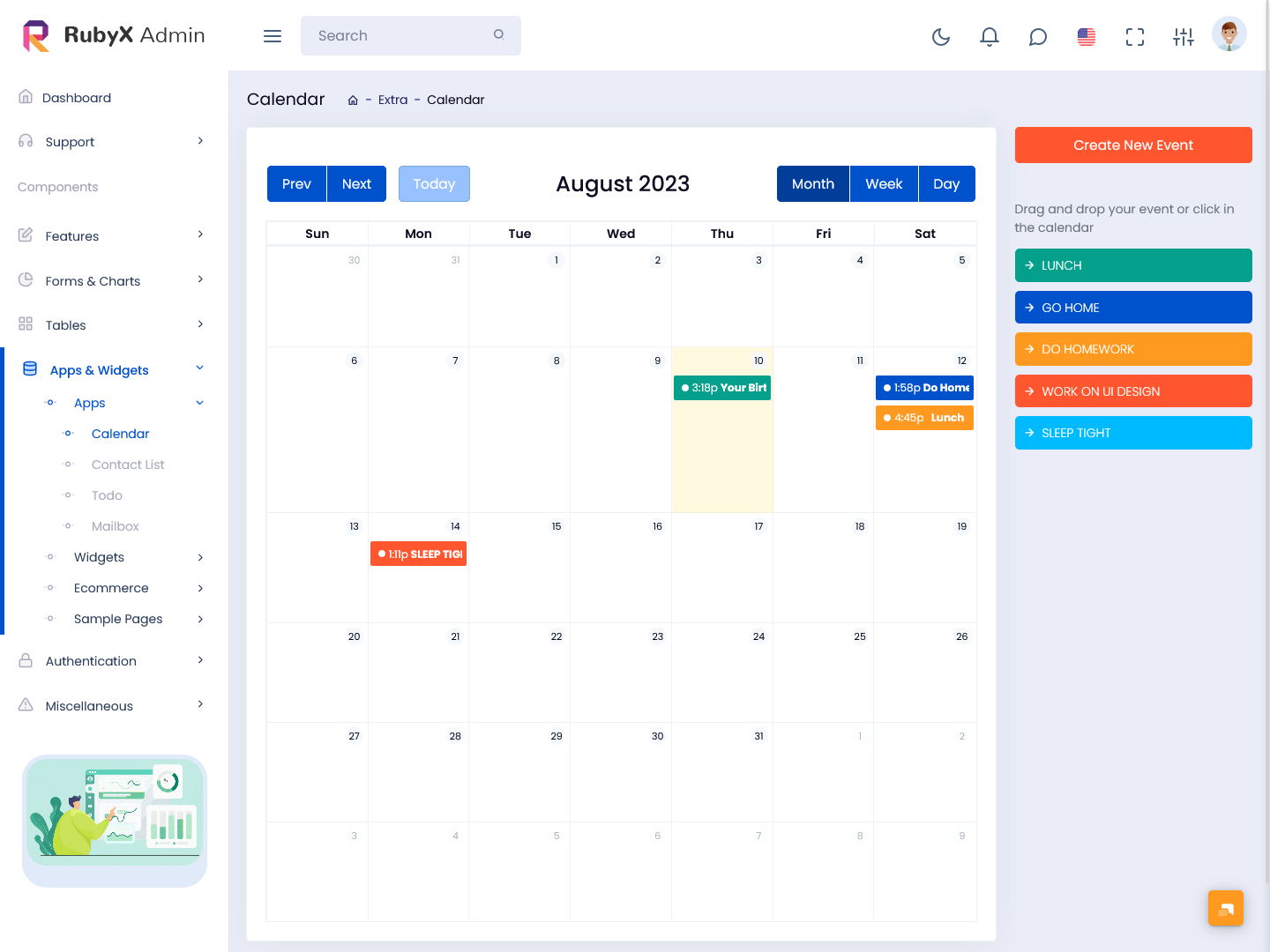 Ruby Bootstrap Admin Template Web Apps And Ui Kit