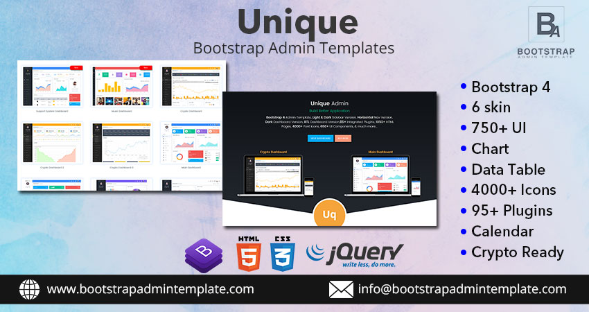 Unique - Premium Admin Templates | Bootstrap Admin Template Unique - Premium Admin Templates | Bootstrap Admin Template