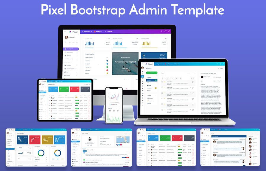 Bootstrap Admin Dashboard with Responsive Web Application Kit - Pixel Bootstrap Admin Dashboard with Responsive Web Application Kit - Pixel
