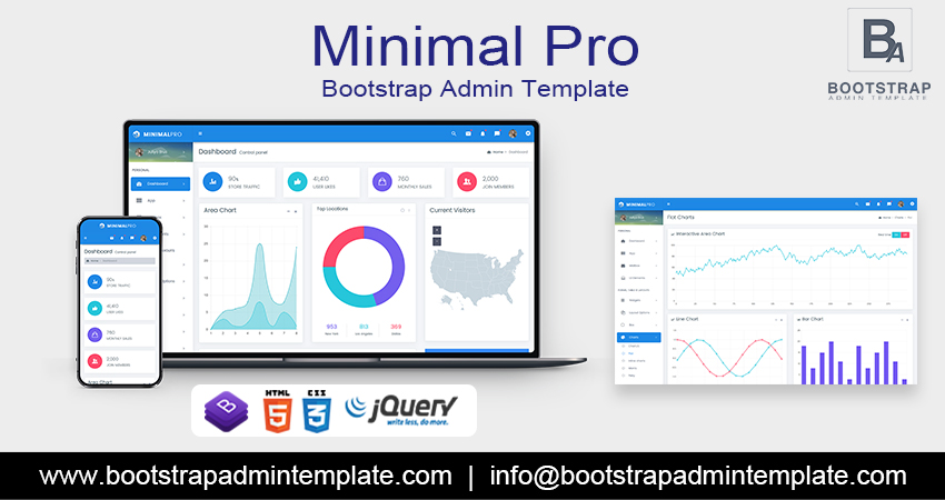 Responsive Admin Dashboard Template with Bootstrap Admin Web App