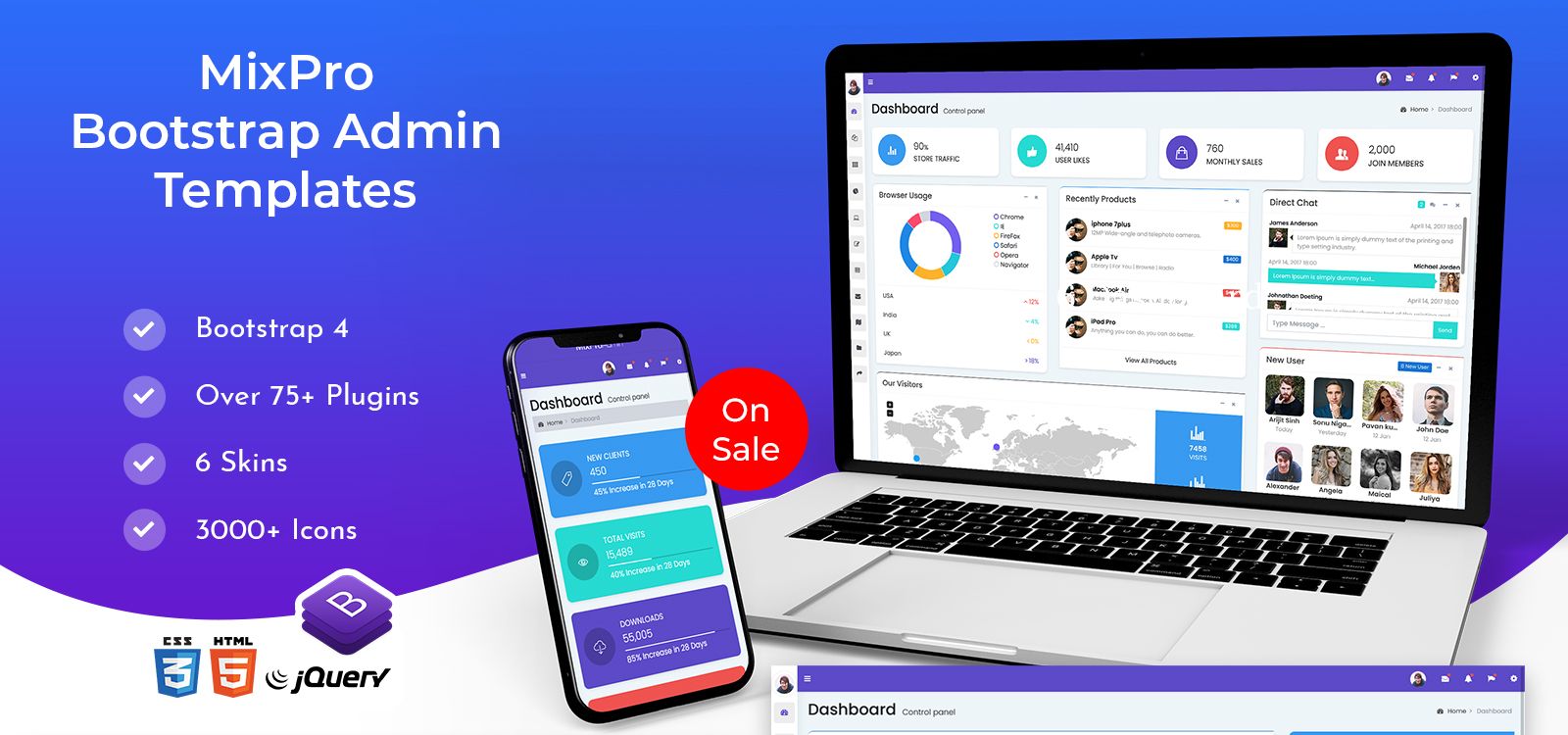 Premium Admin Template with Bootstrap Admin Web App - Mix Pro Premium Admin Template with Bootstrap Admin Web App - Mix Pro