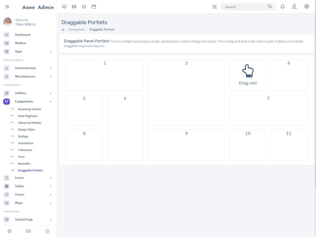Responsive Admin Dashboard Template & Dashboard UI Kit - Aone
