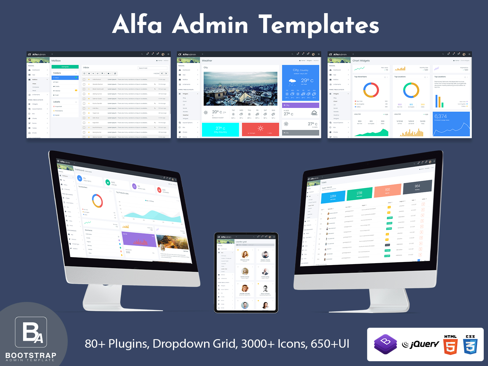 Responsive Bootstrap Admin Dashboard Template – Alfa Responsive Bootstrap Admin Dashboard Template – Alfa
