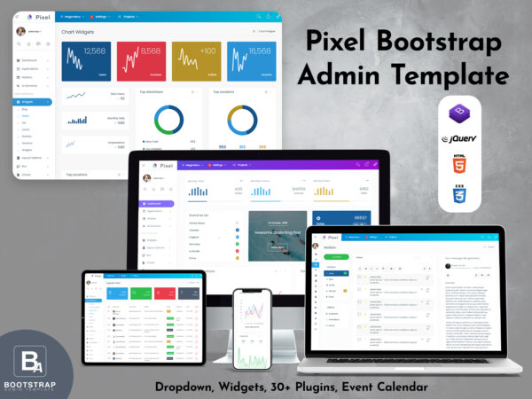 Pixel Bootstrap Admin Template - Bootstrap Admin Template