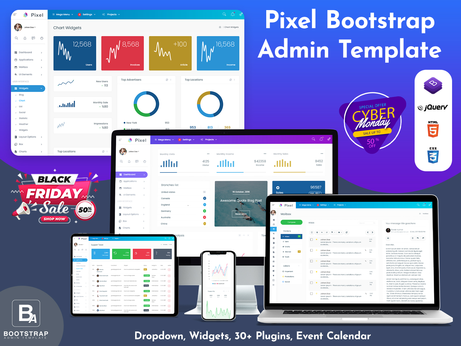 Responsive Admin Dashboard Template & Dashboard UI Kit – Pixel Responsive Admin Dashboard Template & Dashboard UI Kit – Pixel