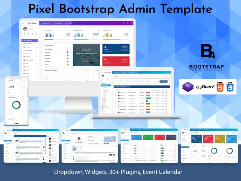 Pixel-Bootstrap-Admin-Template - Bootstrap Admin Template