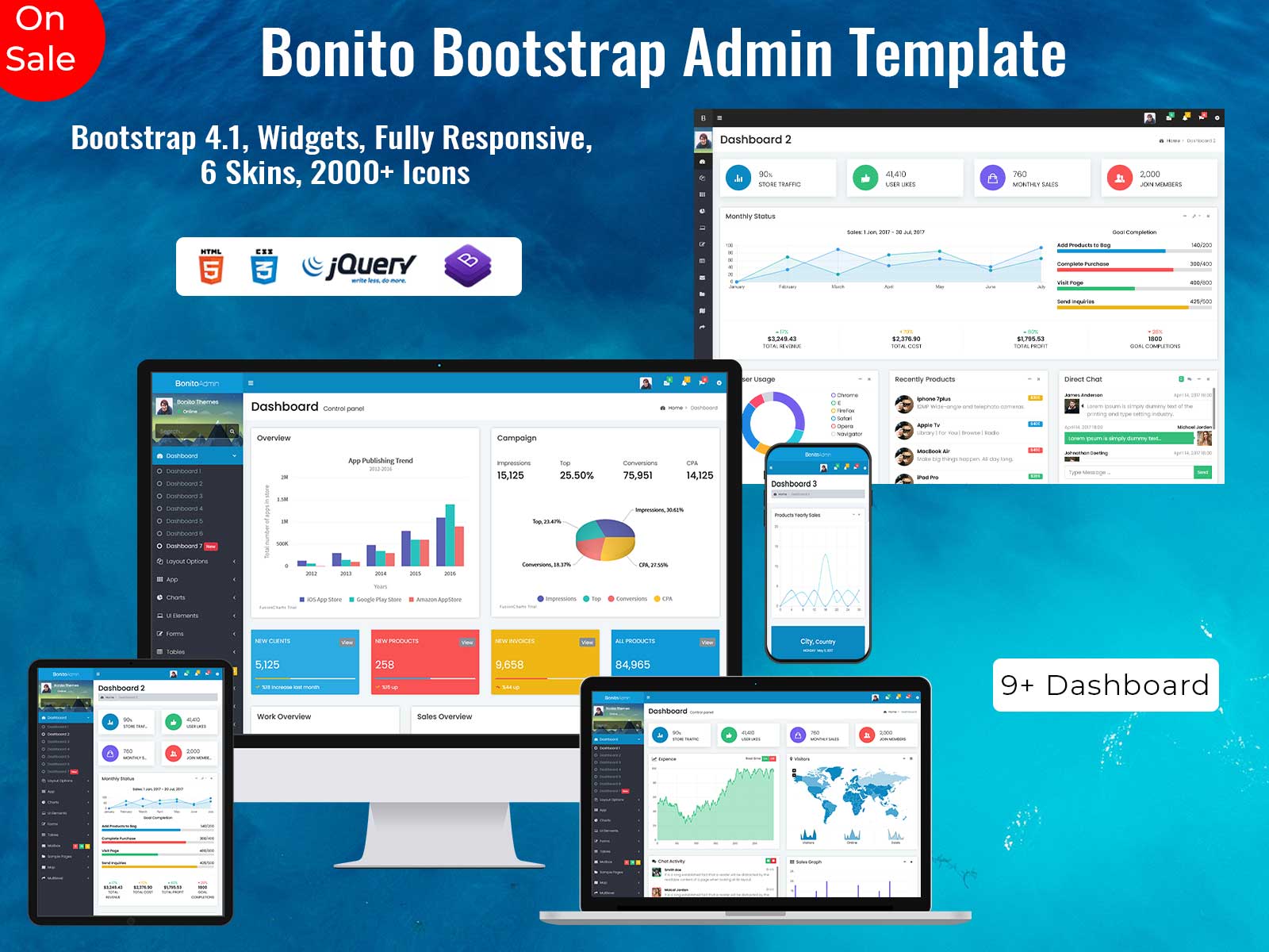 Bonito - Bootstrap Admin Web App With UI Framework Bonito - Bootstrap Admin Web App With UI Framework