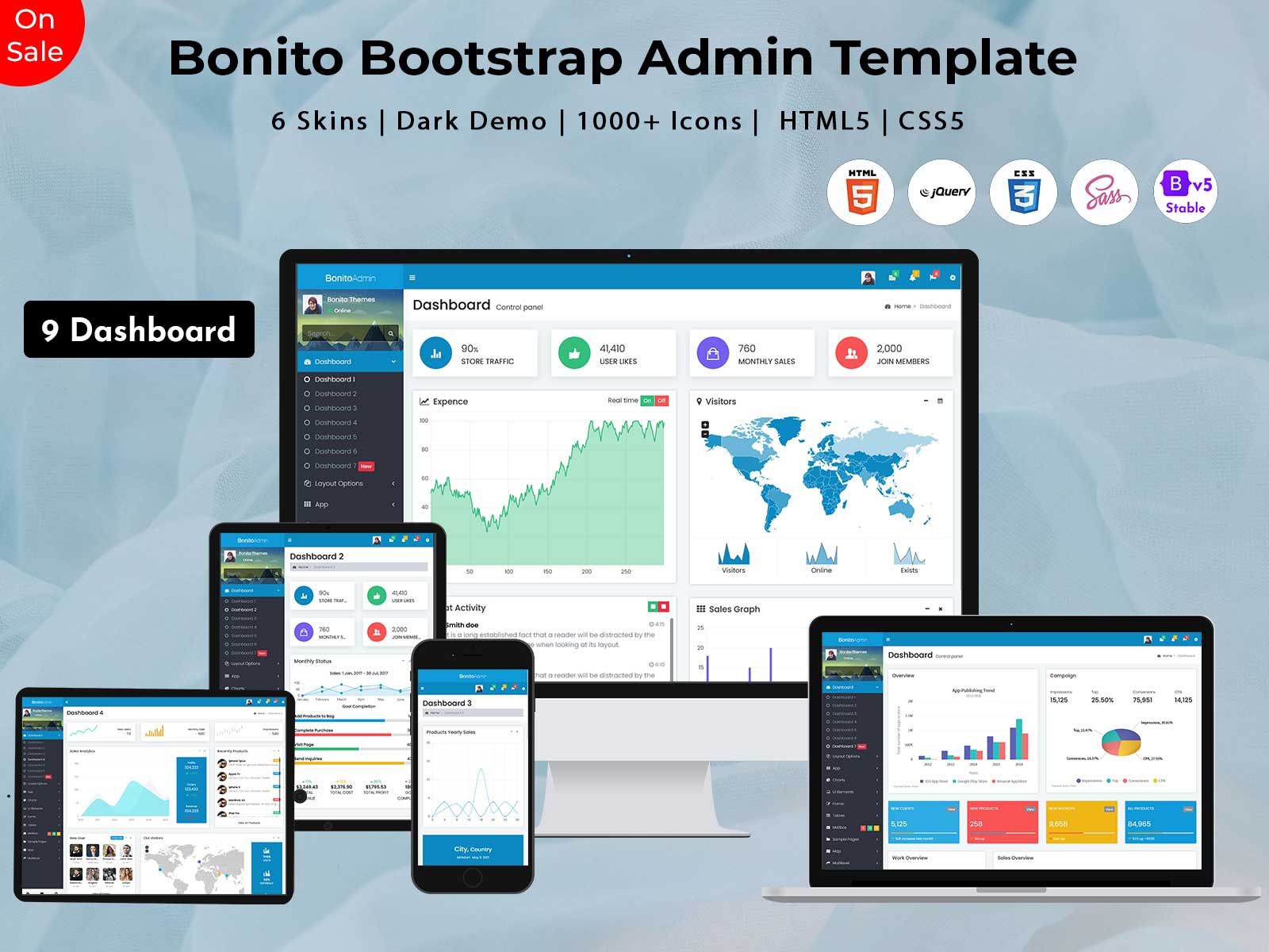 Bonito - Responsive Web Application Kit With UI Framework Bonito - Responsive Web Application Kit With UI Framework