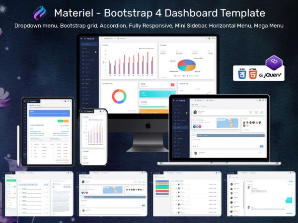 Materiel-Bootstrap-4-Dashboard-Template - Bootstrap Admin Template