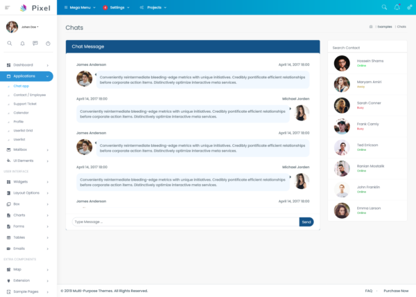 Pixel Bootstrap Dashboard Template With Dashboard Templates