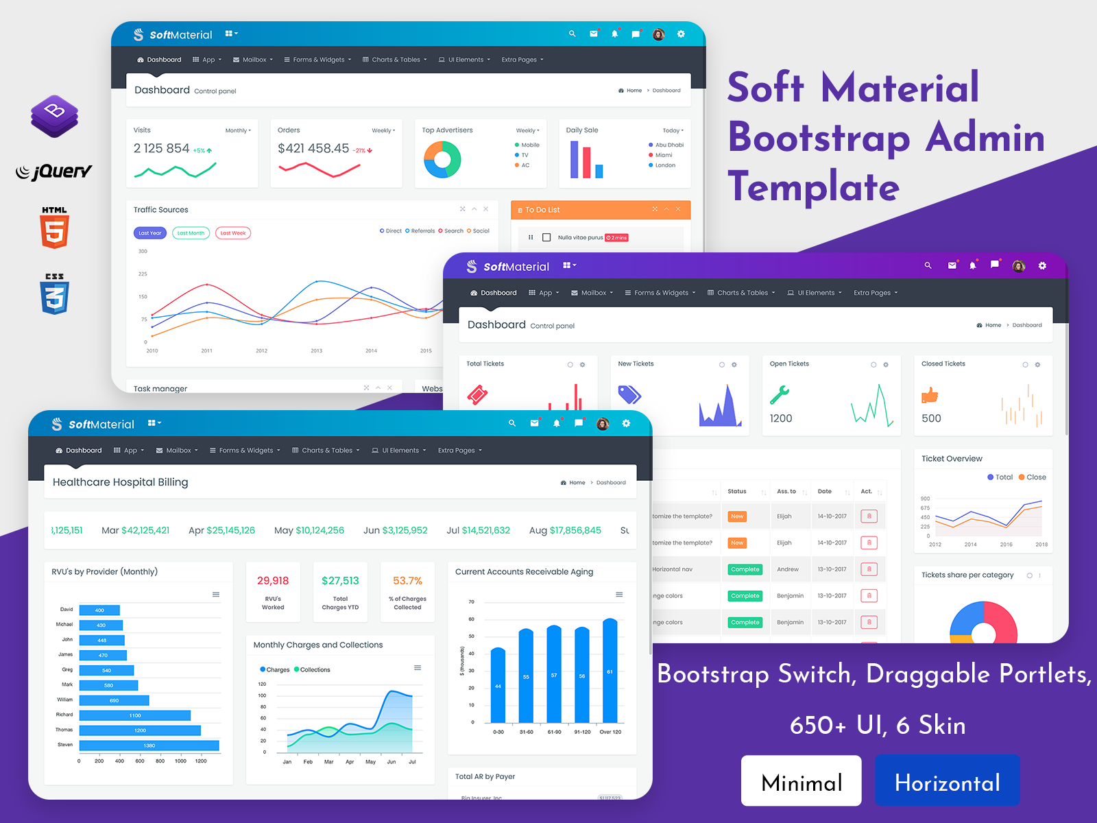 Soft Material - Responsive Admin Dashboard Template With UI Framework Soft Material - Responsive Admin Dashboard Template With UI Framework