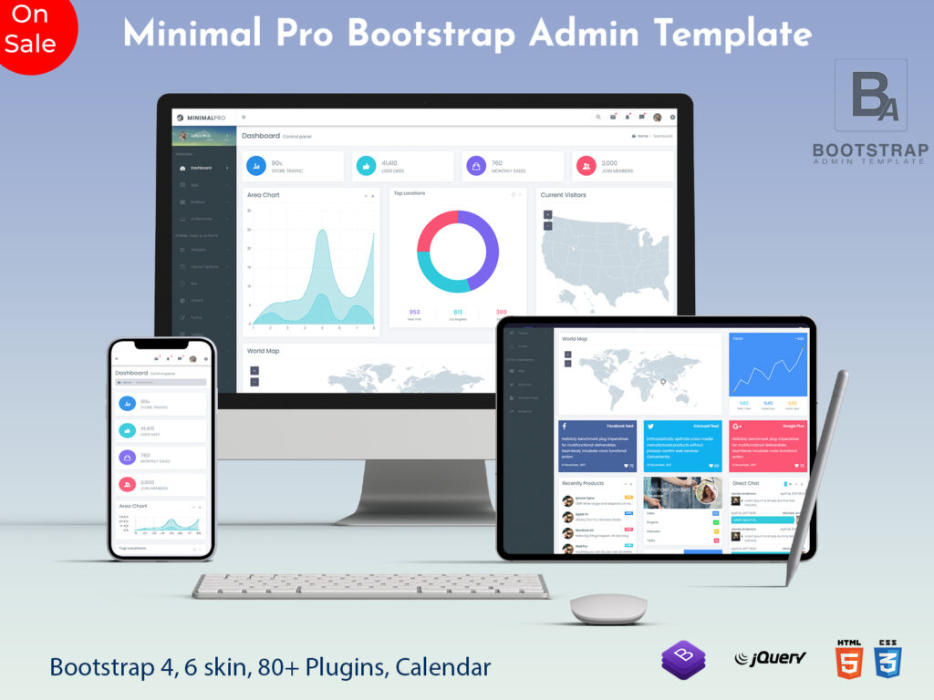 Minimal Pro Bootstrap Admin Template (5) - Bootstrap Admin Template