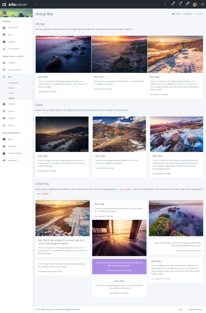 Alfa - Premium Admin Templates With So Many Awesome Functions