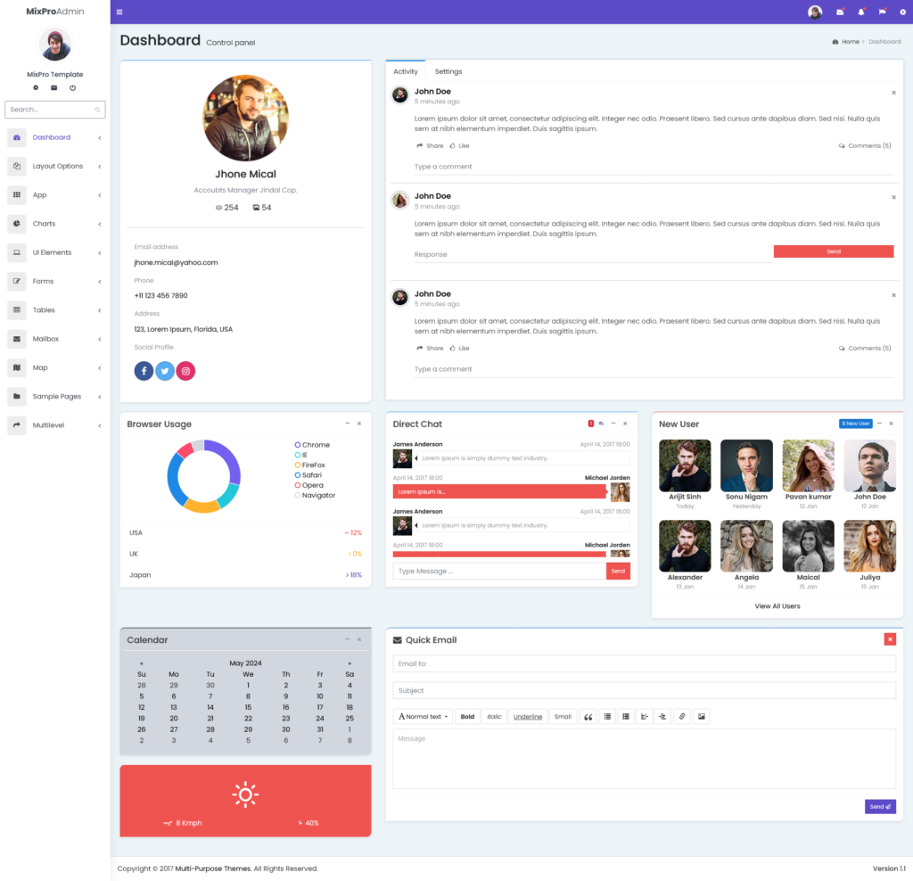 Elevate Your Dashboard with Bootstrap Admin Template - Mix PRO