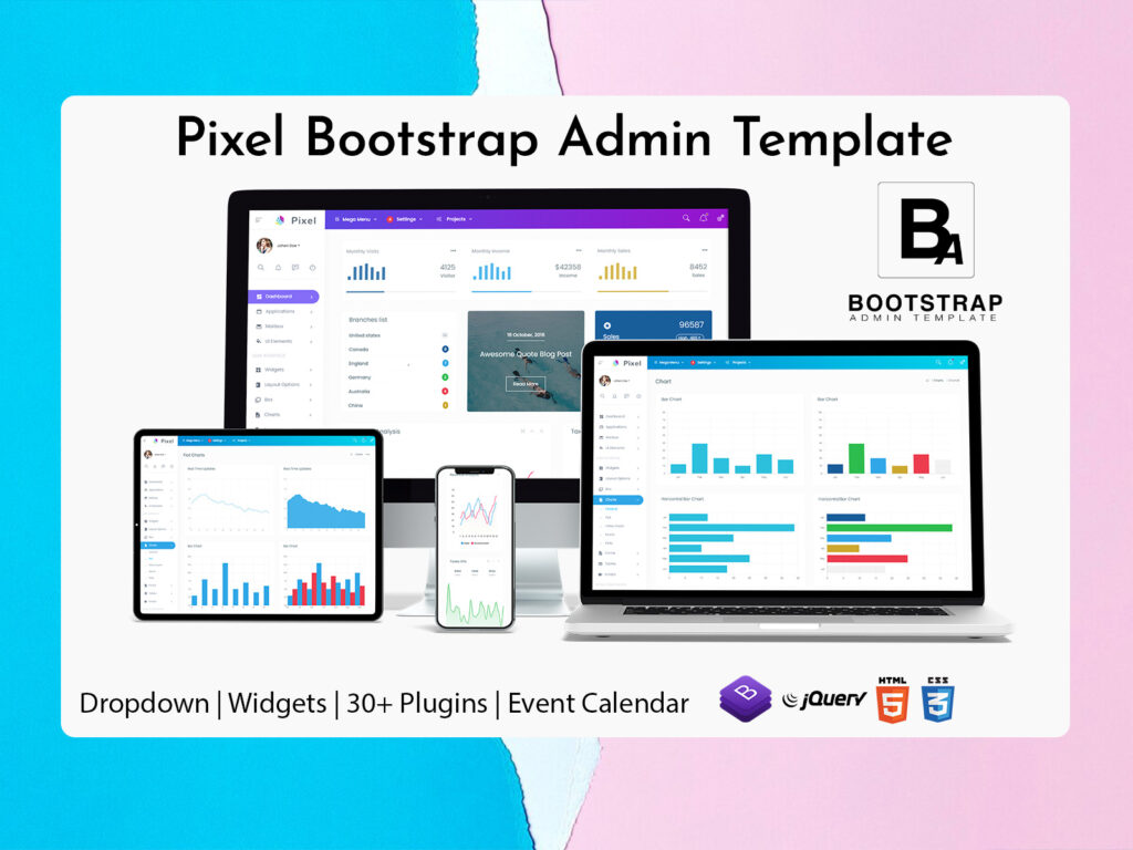 Perfect Bootstrap Admin Template to Elevate Your Website - Pixel ... Perfect Bootstrap Admin Template to Elevate Your Website - Pixel ...
