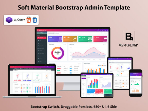 Explore the Versatility of Soft Material Bootstrap Admin Dashboard