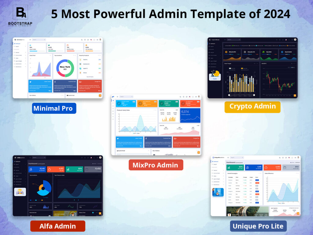 Discover The Most Powerful 5 Admin Template of 2024 - Bootstrap Admin ...