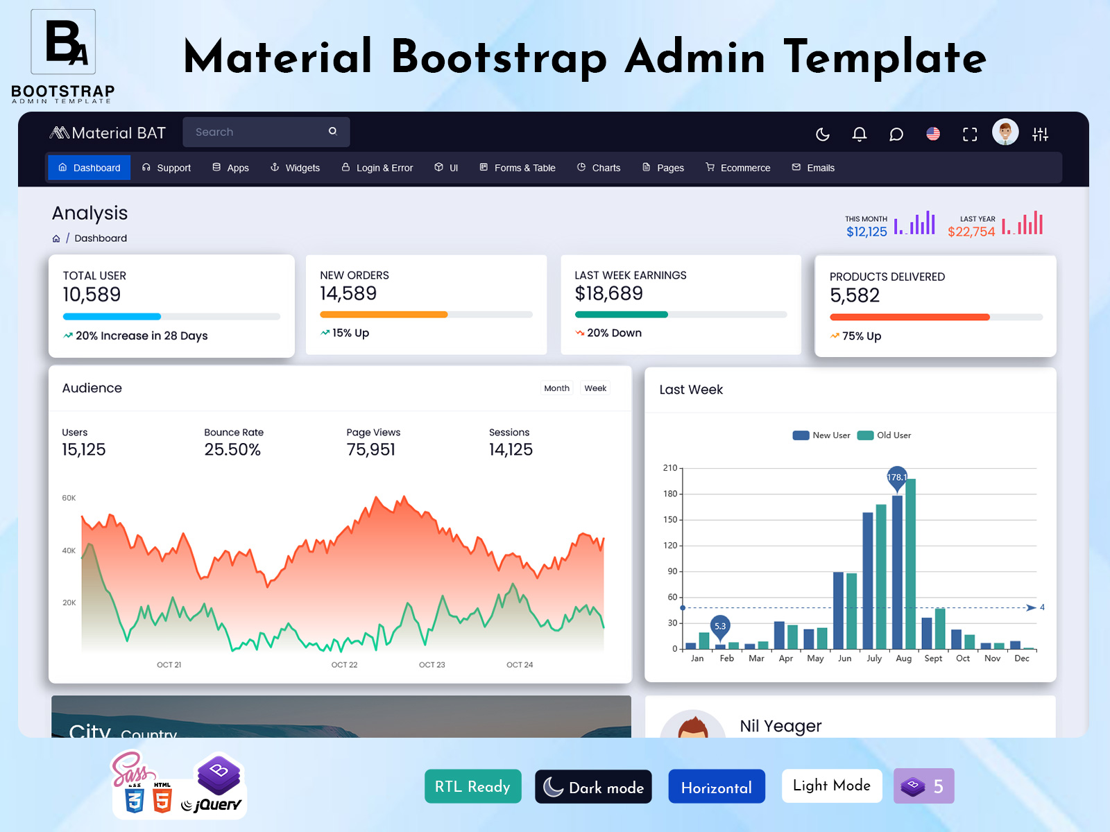 Unlock Business Potential with Advanced Dashboard Template - Bootstrap ...